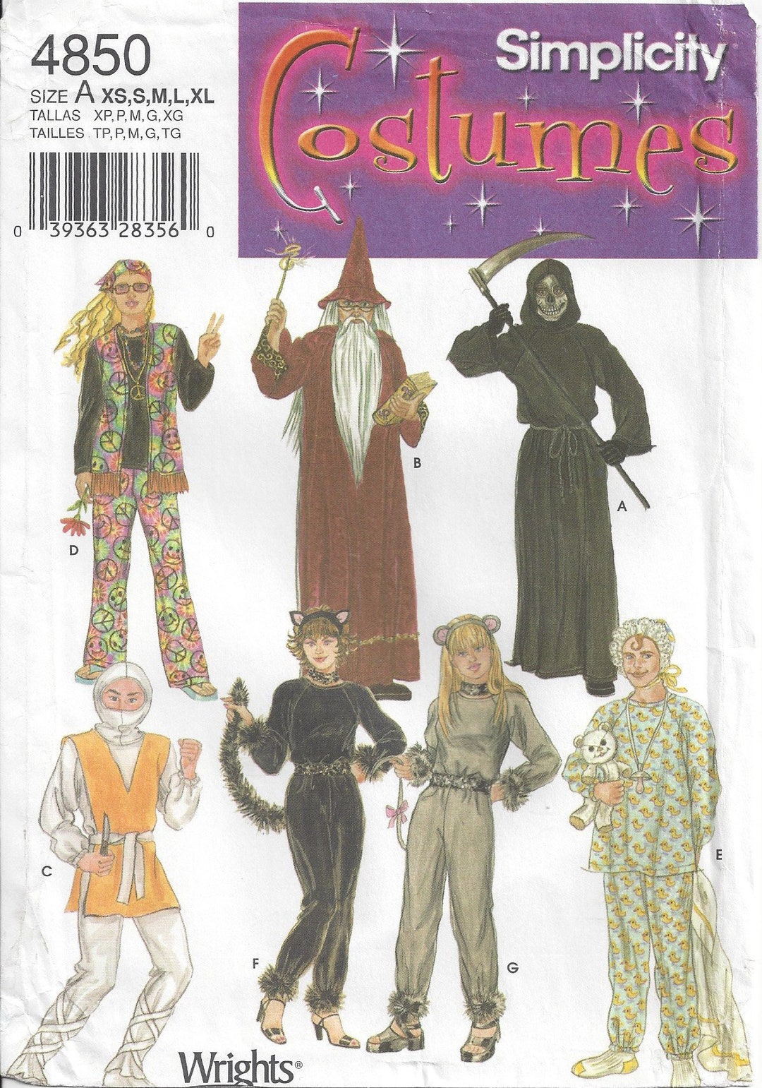 Adult Costumes Onesies Fencer, Hippie, Wizard, Catsuit, Ninja, Mouse ...