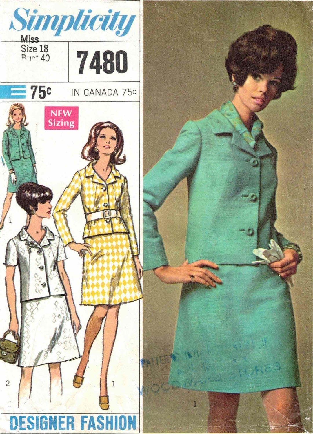 60s Mod Skirt Suit | A Line, Notched Collar, Short or Long Sleeves ...