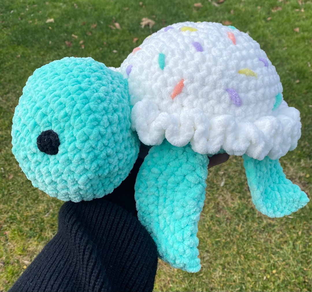 Birthday Sprinkles Turtle, Cupcake Turtle, Ice Cream Turtle, Crochet ...