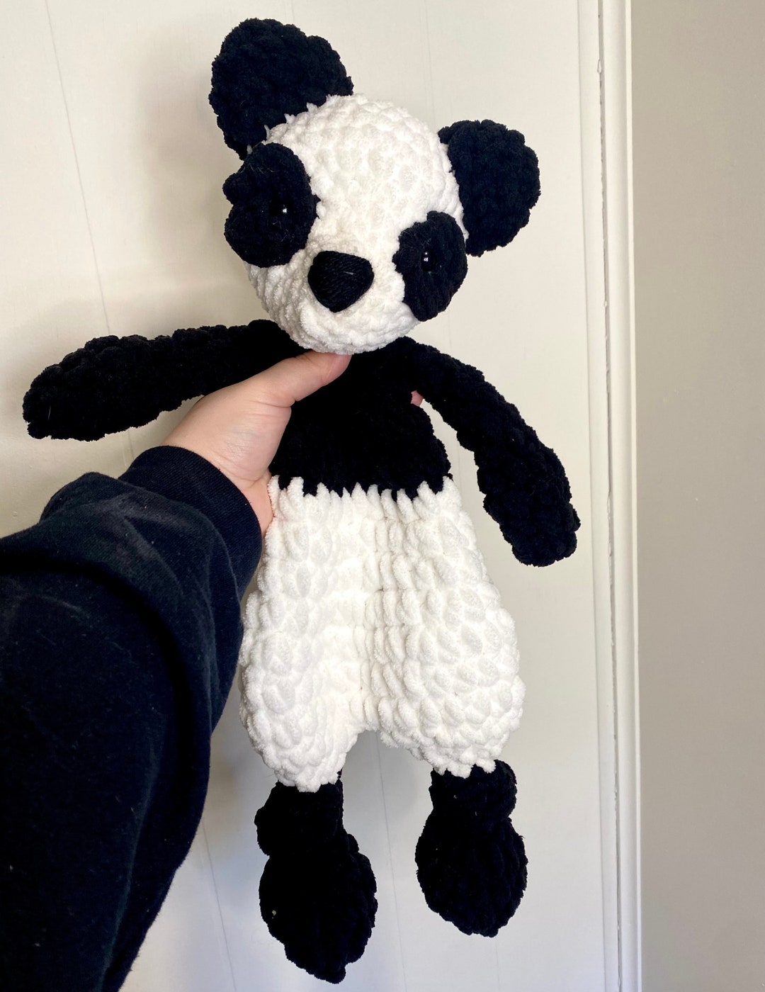 15 Panda Lovey, Crochet Panda Lovey, Crochet Panda Stuffed Animal ...