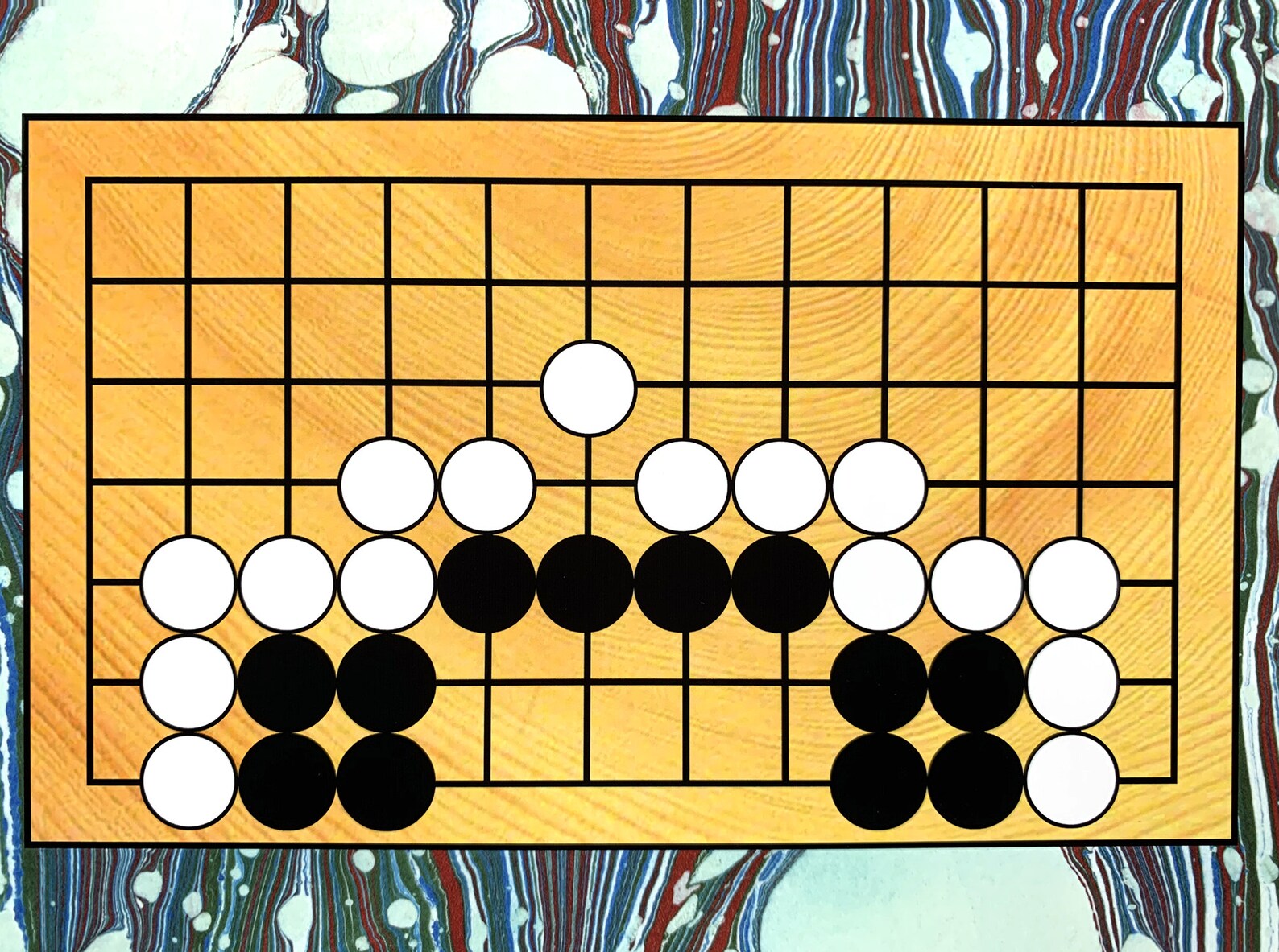 Poster Tsumego Black To Play And Live Baduk Weiqi Go Game Ring