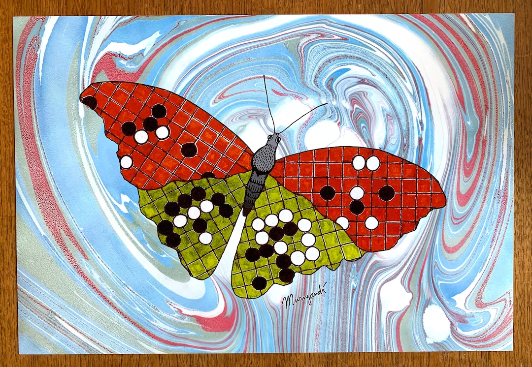 Go Butterfly Art Print – Weiqi, Baduk, Igo Game Poster - Etsy
