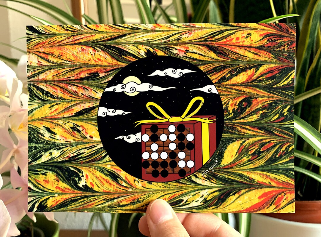 Postcard - Shared Life on the Goban - Baduk, Weiqi, Go Game - Whole ...