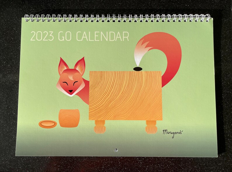 2023 Go Calendar A4 Wall Calendar With Ring Binding Game of Go, Weiqi ...