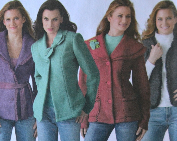 Simplicity Sewing Pattern 4032 Jackets and Vest Size 8-10-12-14-16 - Etsy