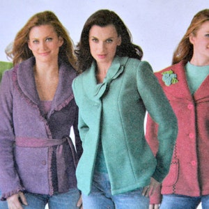 Simplicity Sewing Pattern 4032 Jackets and Vest Size 8-10-12-14-16 - Etsy
