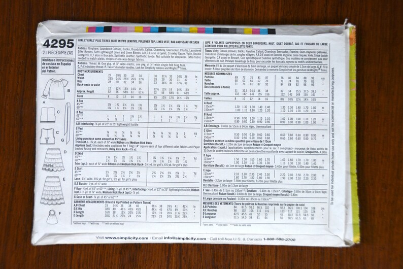 Simplicity Lizzie Mcguire Sewing Pattern 4295 Skirt in Two - Etsy