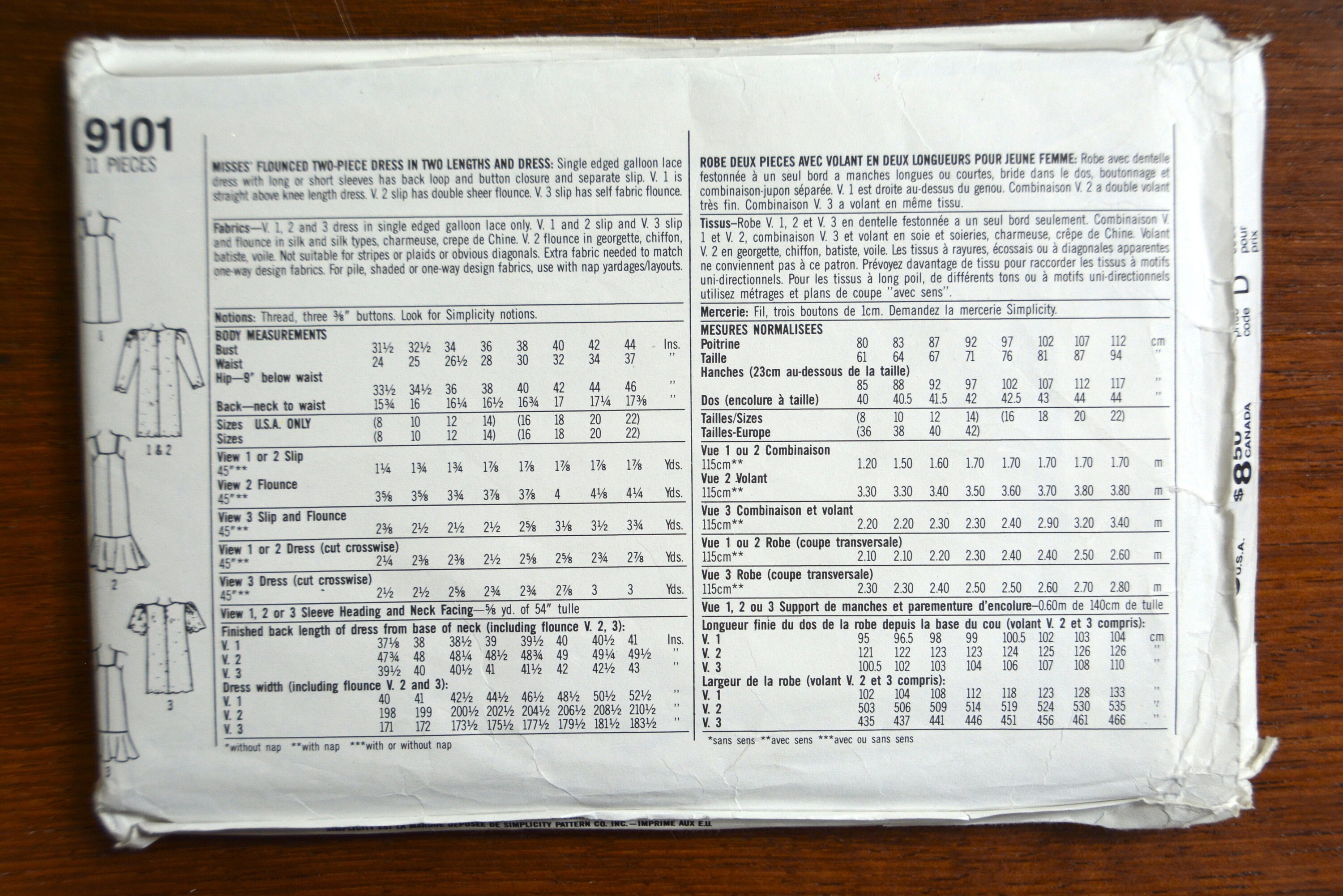 Simplicity Sewing Pattern No. 9101 Dress Size 8-10-12-14 - Etsy