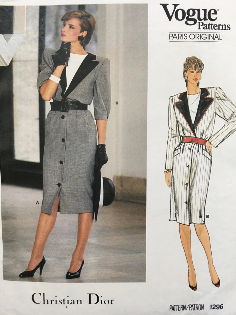 Extremely Rare Vogue 1296 B Vintage Vogue CHRISTIAN DIOR - Etsy Australia
