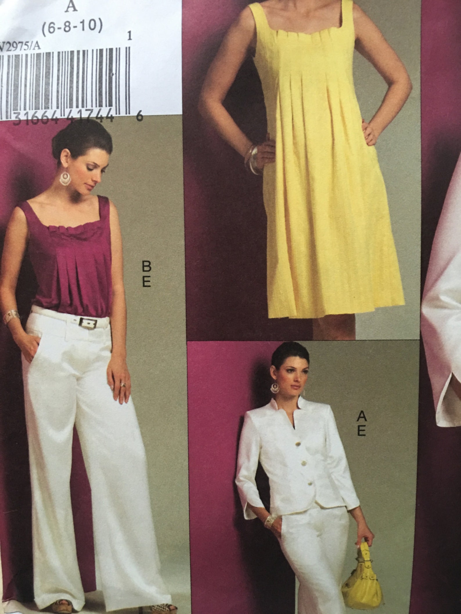 Vogue Wardrobe Pattern Size D 12 14 16 V 2975 Sewing Pattern - Etsy