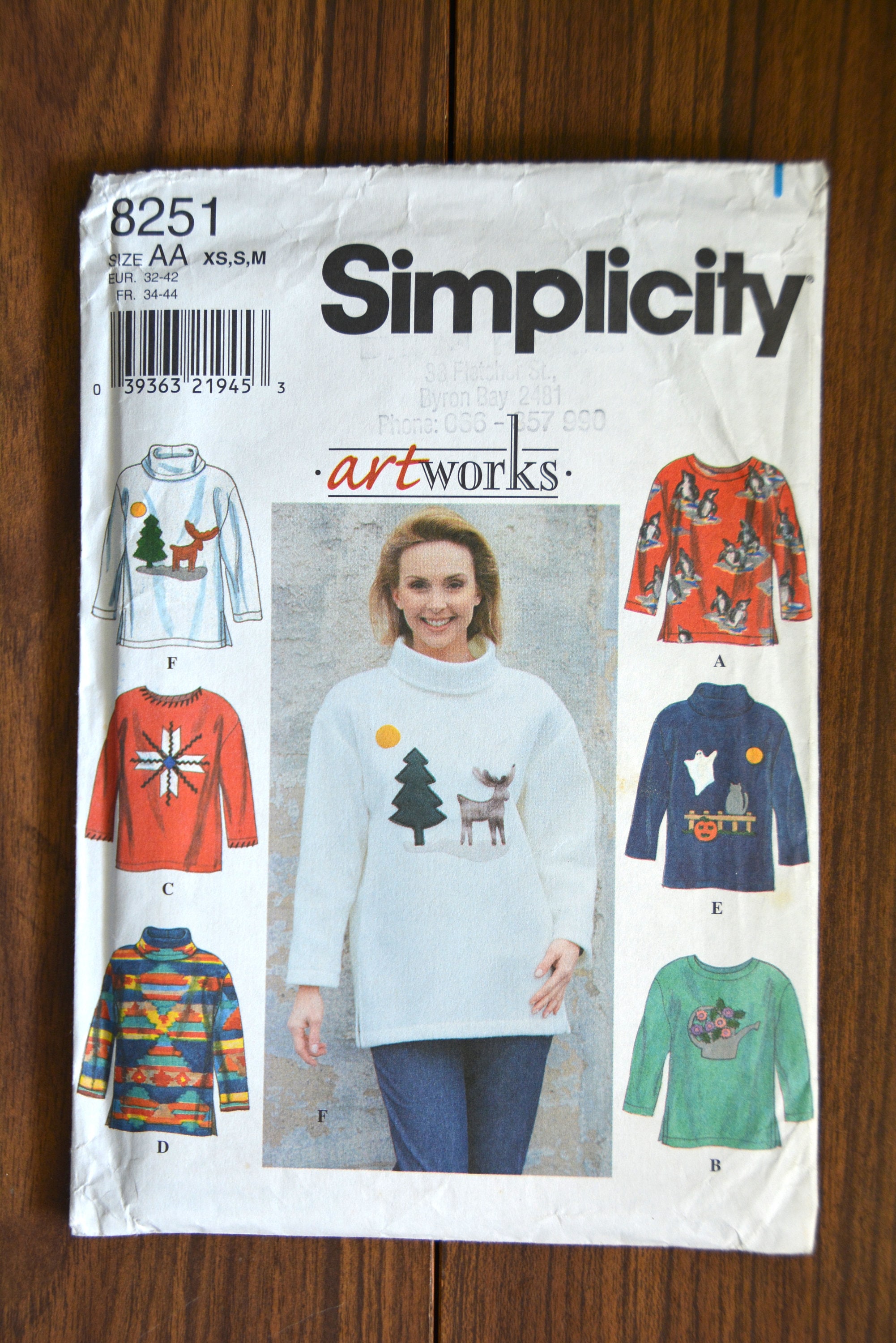 Simplicity Sewing Pattern 8251 Top Size XS-S-M - Etsy