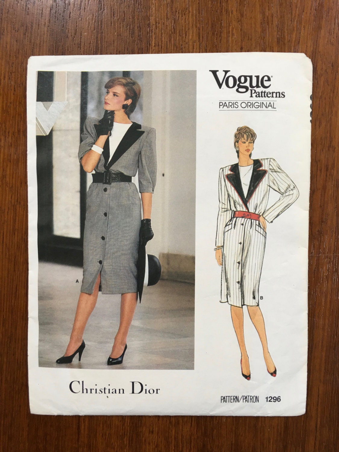Extremely Rare Vogue 1296 B Vintage Vogue CHRISTIAN DIOR - Etsy Australia