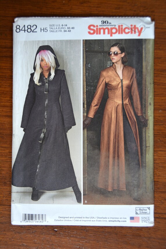 SIMPLICITY Sewing Pattern 8482 Misses Women Costume Coats Sz | Etsy