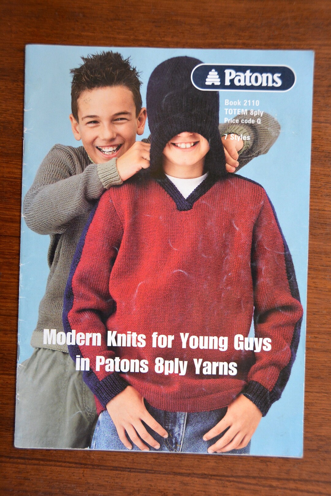 Patons Knitting Pattern Book 2110 Modern Knits for Young Guns in Patons ...