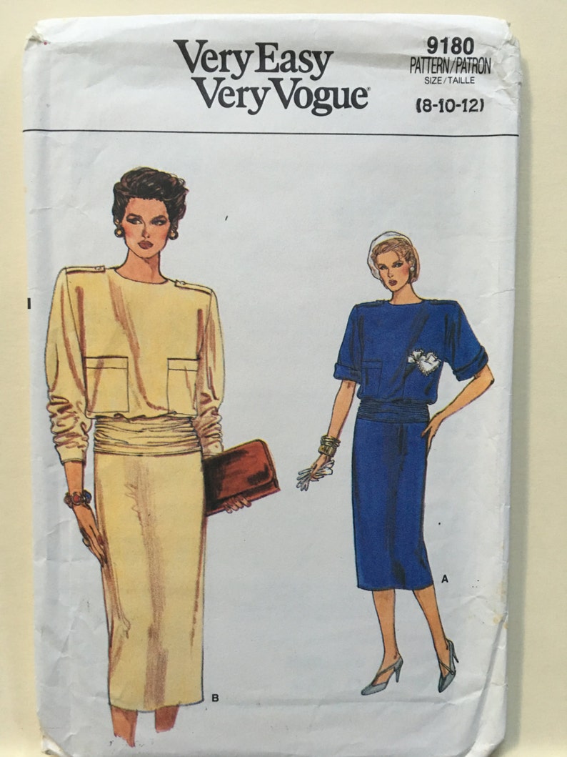 Straight Line Dress and Sash Belt Pattern UNCUT Vintage Womens | Etsy