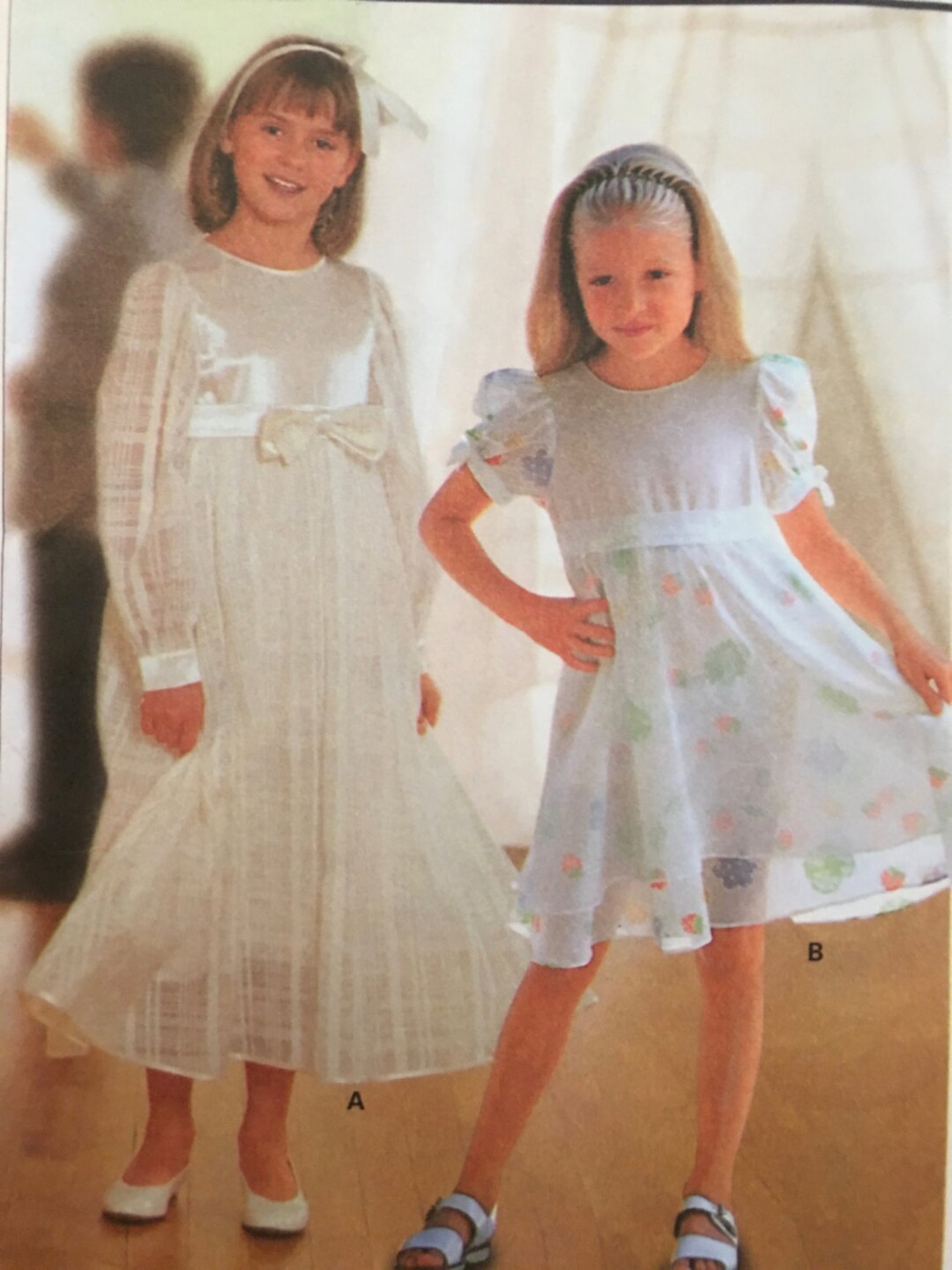 Burda Vintage 2739 Pretty Girls Dress Size 6 - 11 Easter Flower Girl ...
