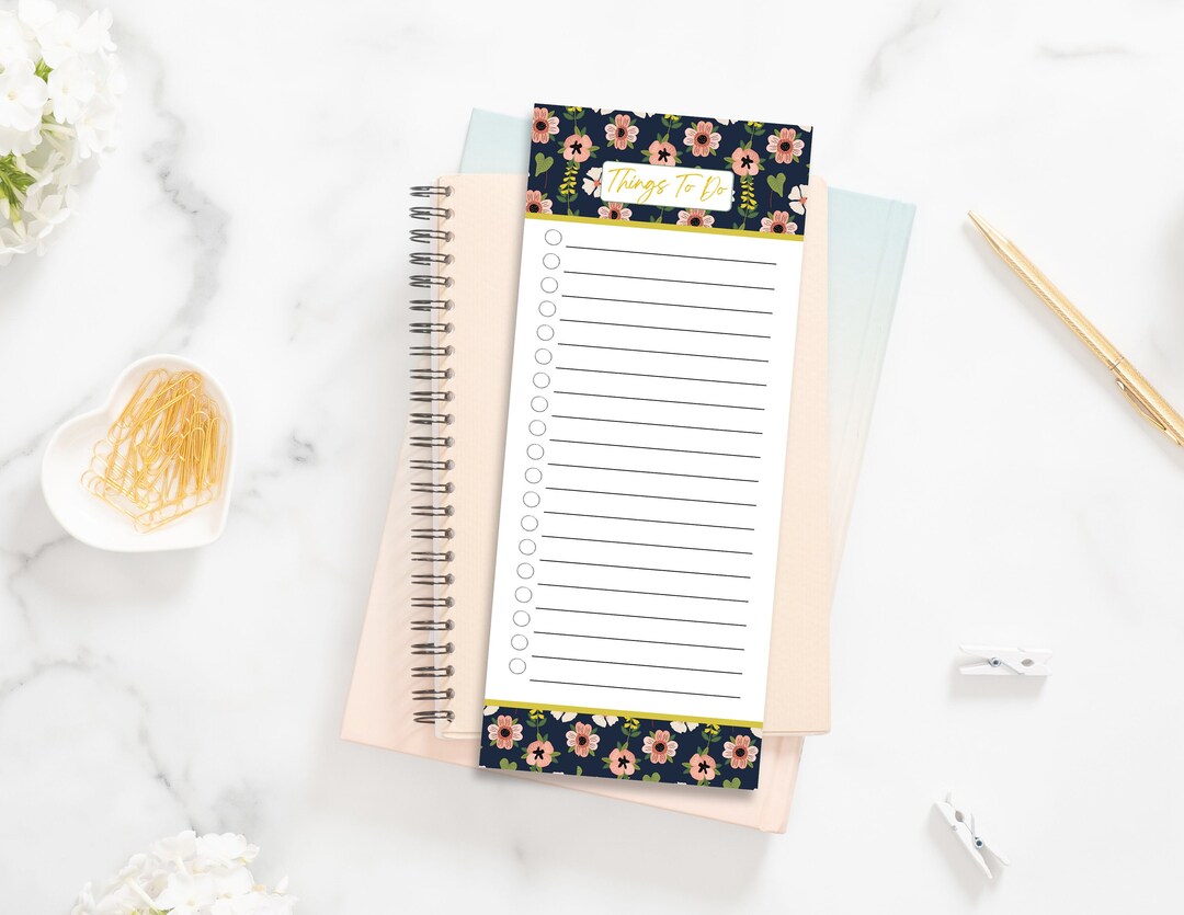 Things to Do Notepad to Do List Lined Notepad Cute Stationery Checklist ...