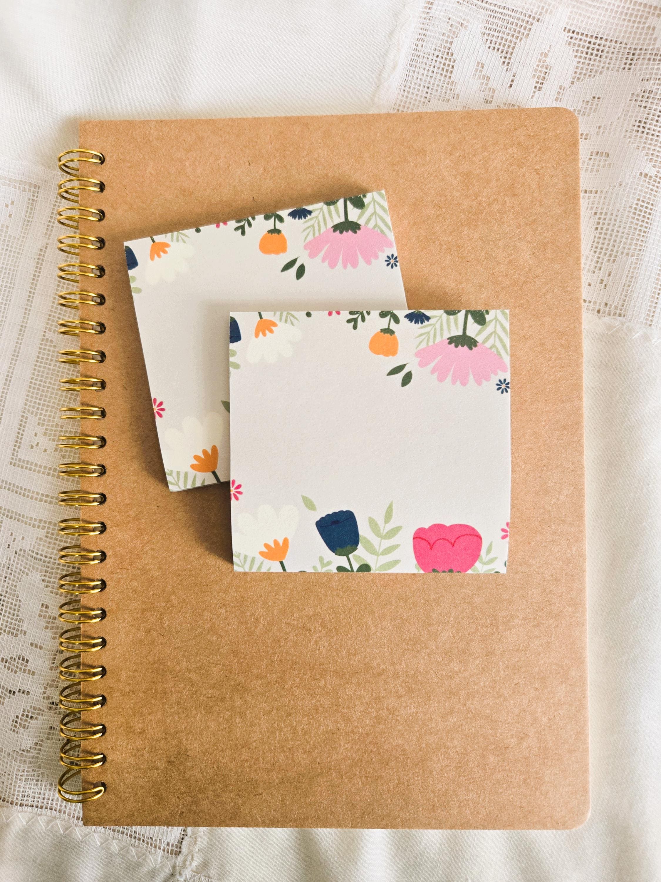 Floral Sticky Notes Cute Sticky Notes Gift for Her Teacher Gifts ...