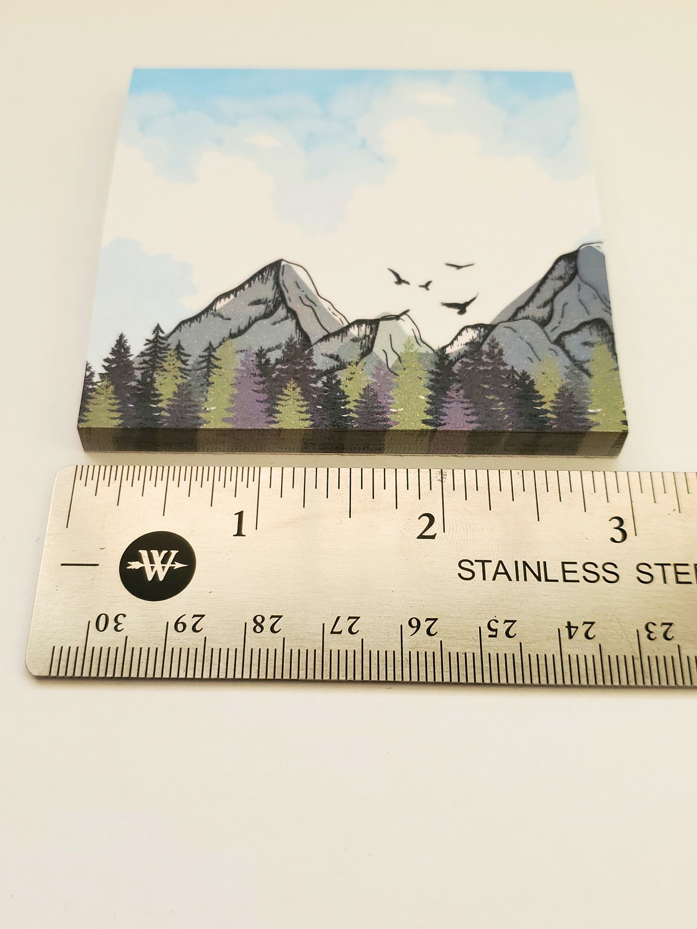 Sticky Notes Mountain Sky Cute Sticky Notes Sticky Memo Pad Nature ...