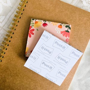 Floral Sticky Notes Cute Sticky Notes Gift for Her Teacher Gifts ...