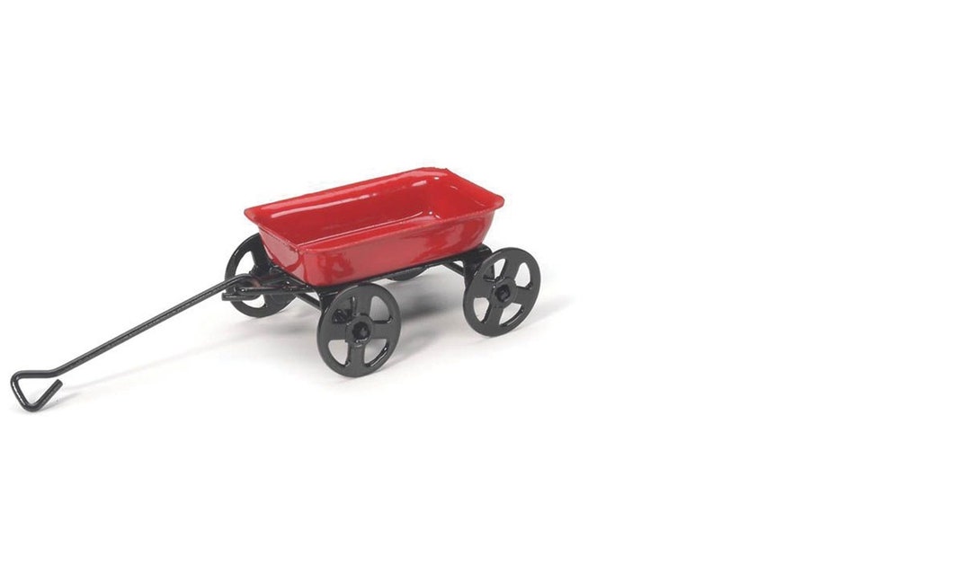 Miniature Red Wagon for Fairy Garden - Etsy