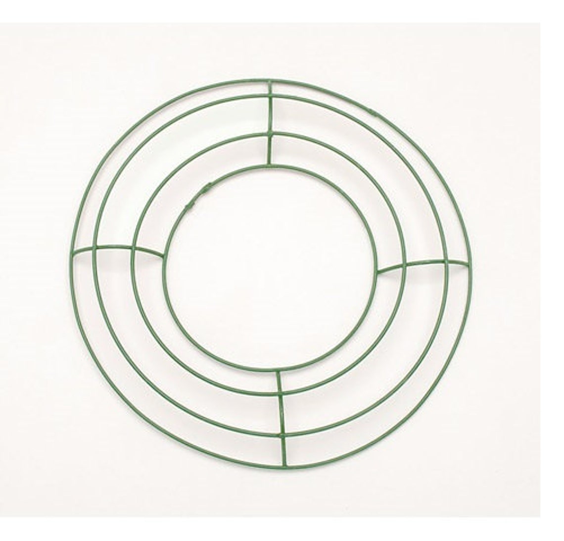 8 Inch Wire Wreath Frame Green - Etsy