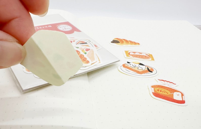 Japanese Paper Stickers | Bread - Wagashi | Flake Seal | Furukawashiko ...