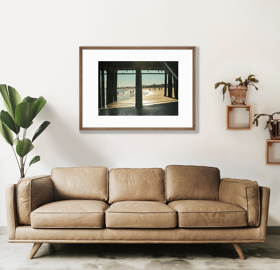 Pier Bridge Photo Ocean Water People Color Print Digital File Pic Image ...