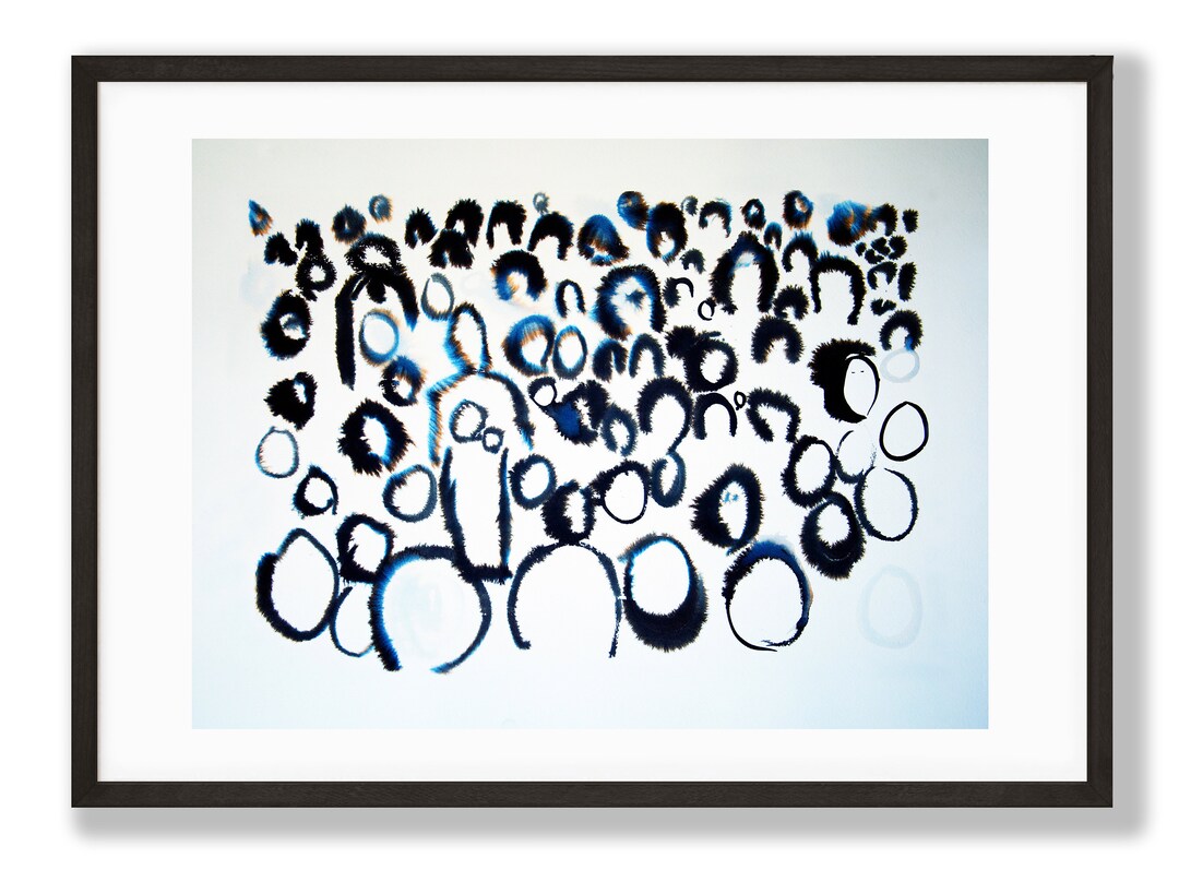 Crowd Silhouette Ink Drawing Art Print (digital Download) - Etsy