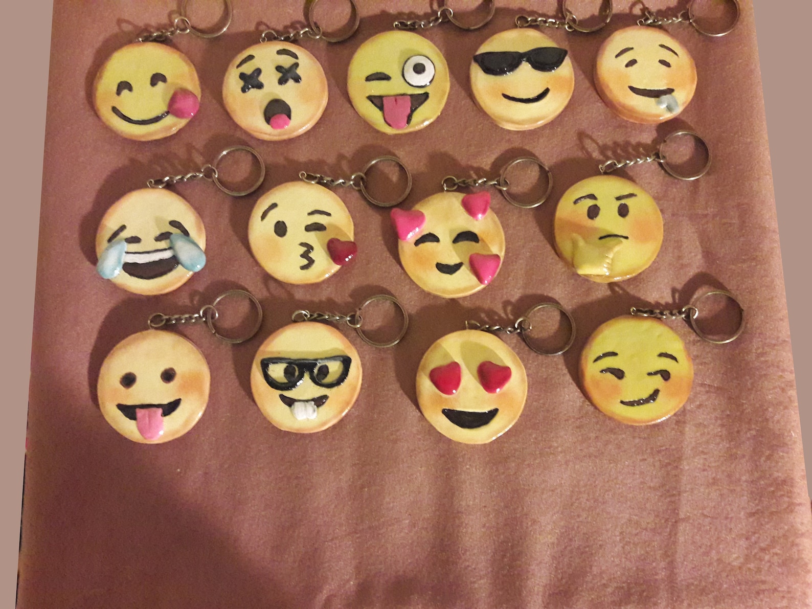 Emoji Happy Faces Keychains Emoticon Emoji Face Feeling Face Smiley ...