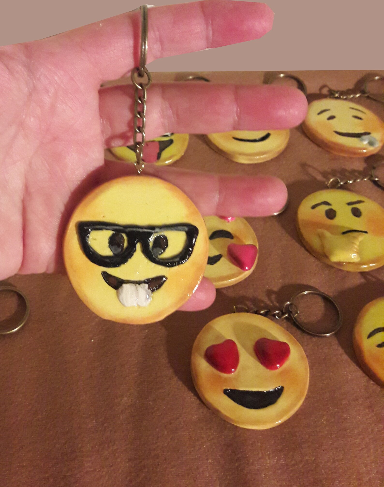 Emoji Happy Faces Keychains Emoticon Emoji Face Feeling Face Smiley ...