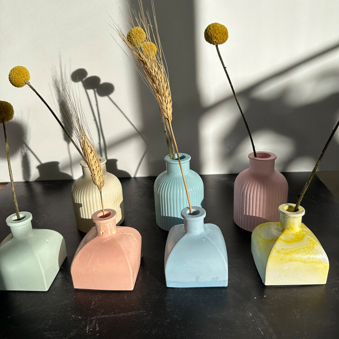 Small Batch Pastel Flower Bud Vases One of A Kind Homemade Gifts Under ...