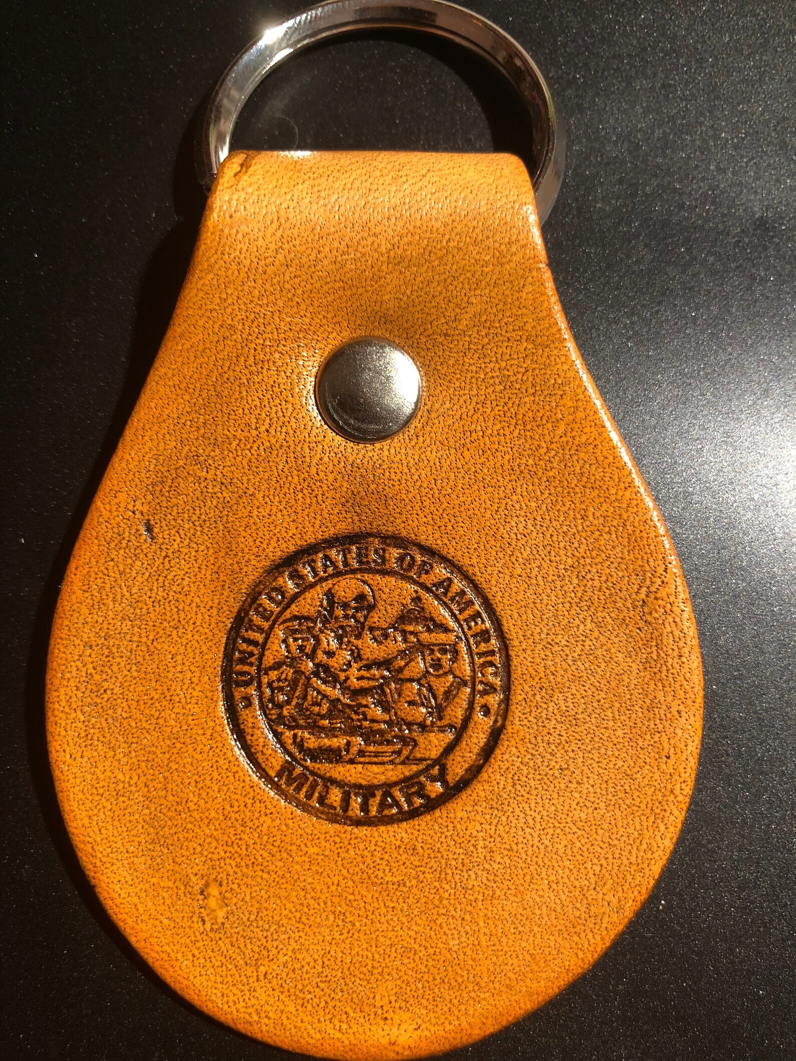 Leather Military Key Fob - Etsy