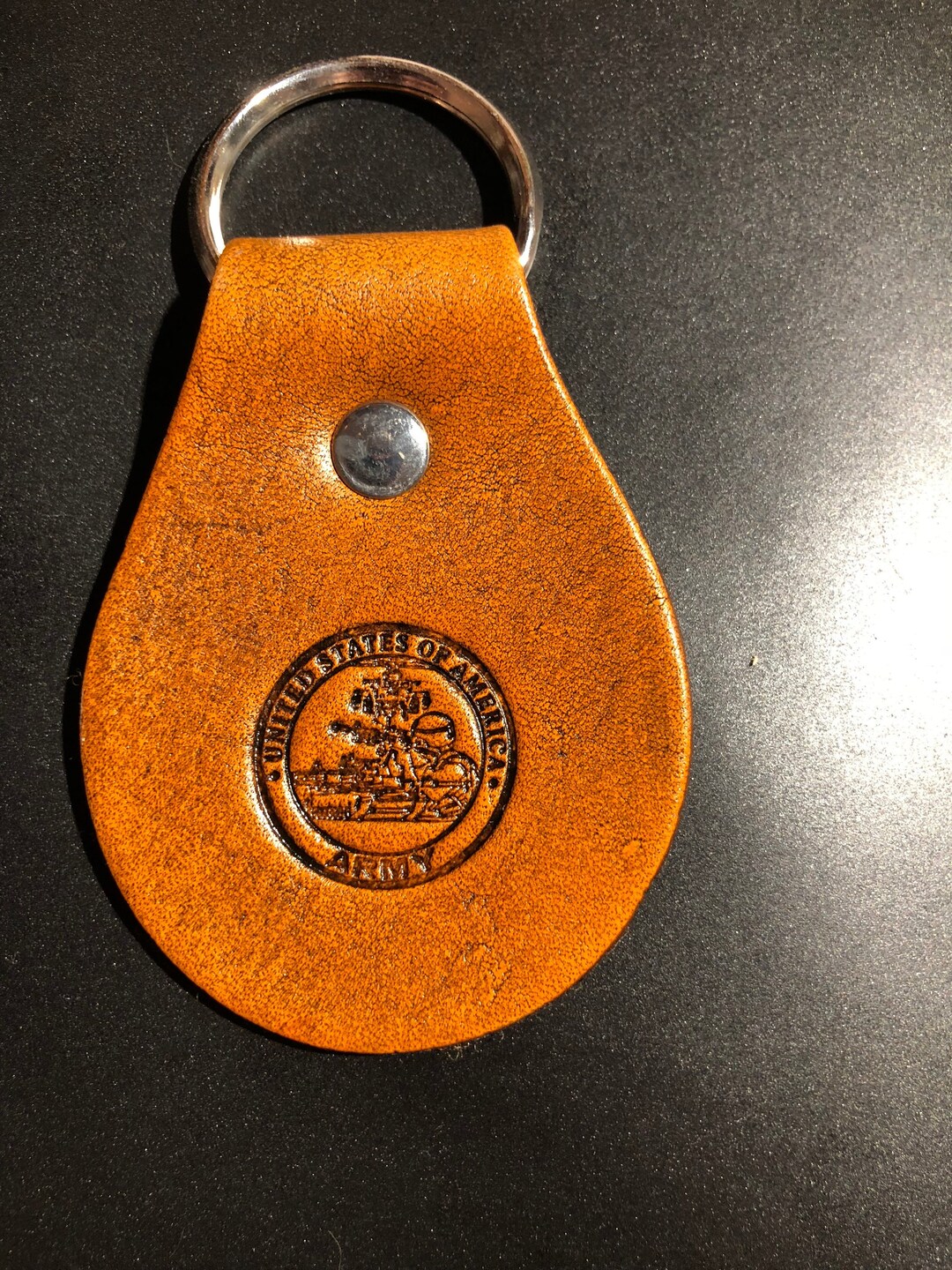 Leather Army Key Fob - Etsy