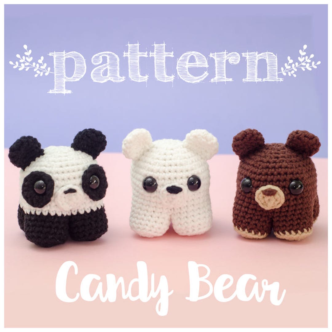 Candy Bears Crochet Pattern: Amigurumi Bear Doll (english & Spanish) - Etsy