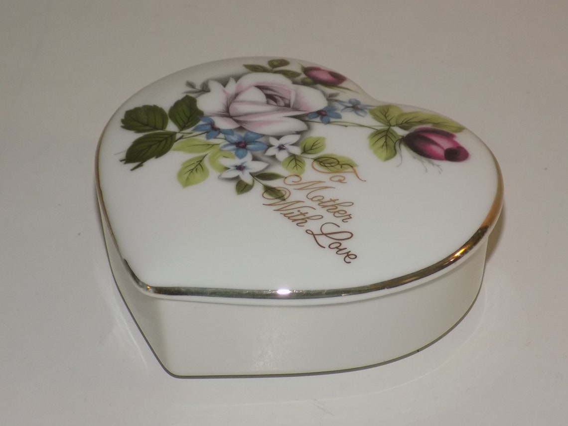 Vintage Lego Heart Shaped Trinket Box to Mother With Love | Etsy