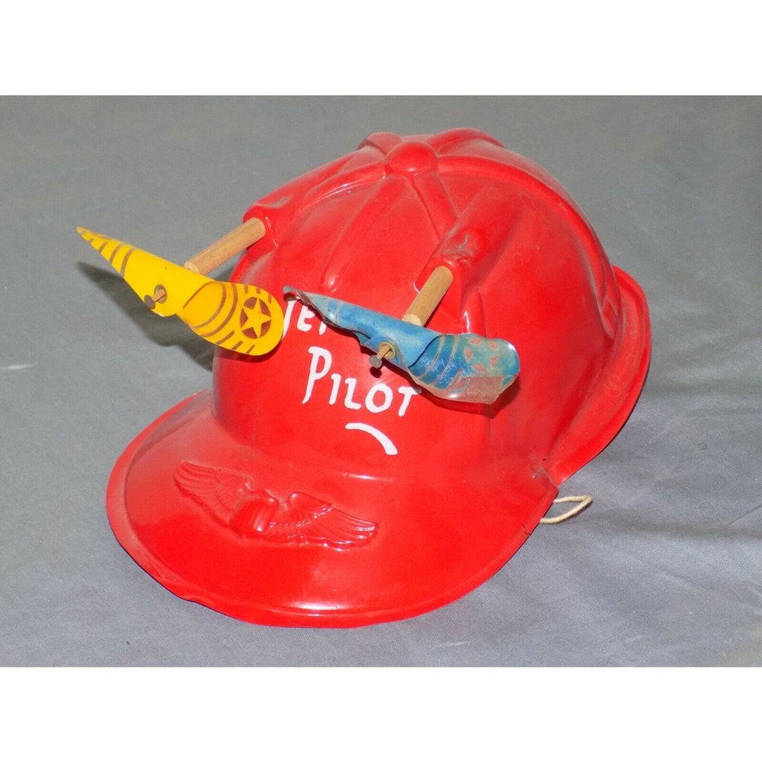 Vintage Plastic Jet Pilot Hat Spinners Fair - Etsy