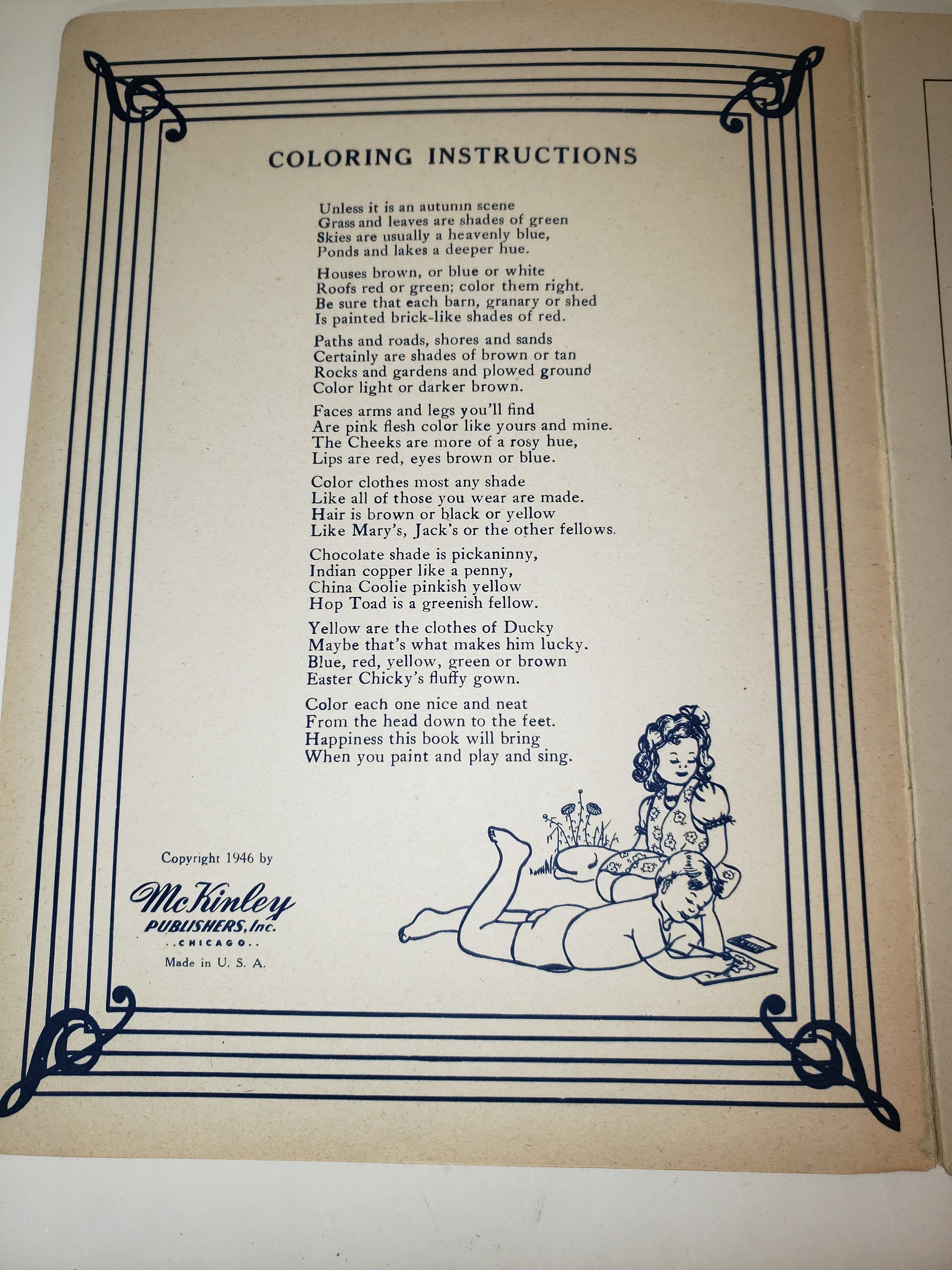 Vintage Paint a Song and Play It Coloring Music Books - Etsy