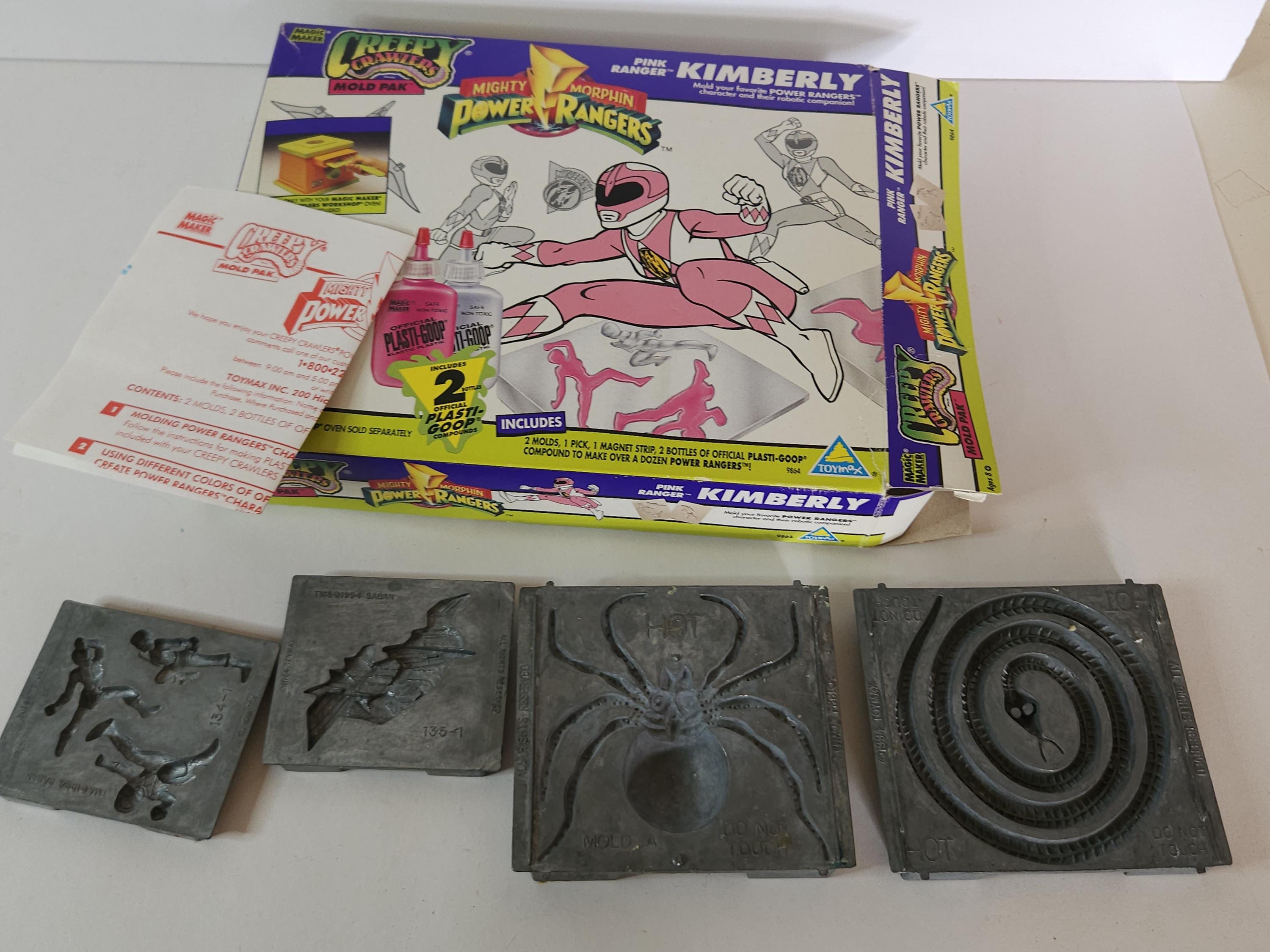 Vintage Creepy Crawlers Pink Power Rangers Spider Snake Molds - Etsy