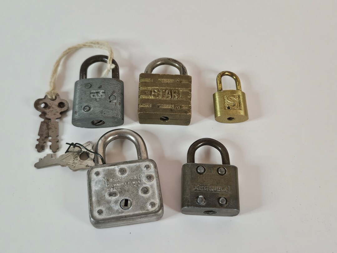 Vintage Lock Key Collection Masterlock Star Deluxe Reese - Etsy