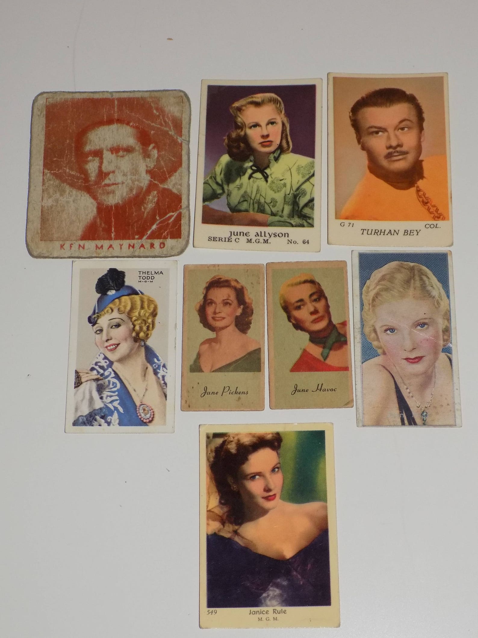 Collection of Cigarette Cards Film Star Movie Star MGM - Etsy