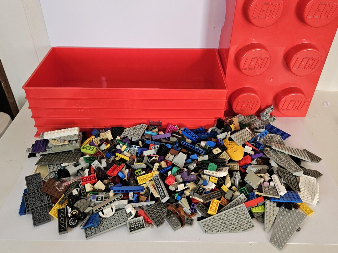 Lego Storage Block Box With Legos 8 Stud Stackable - Etsy