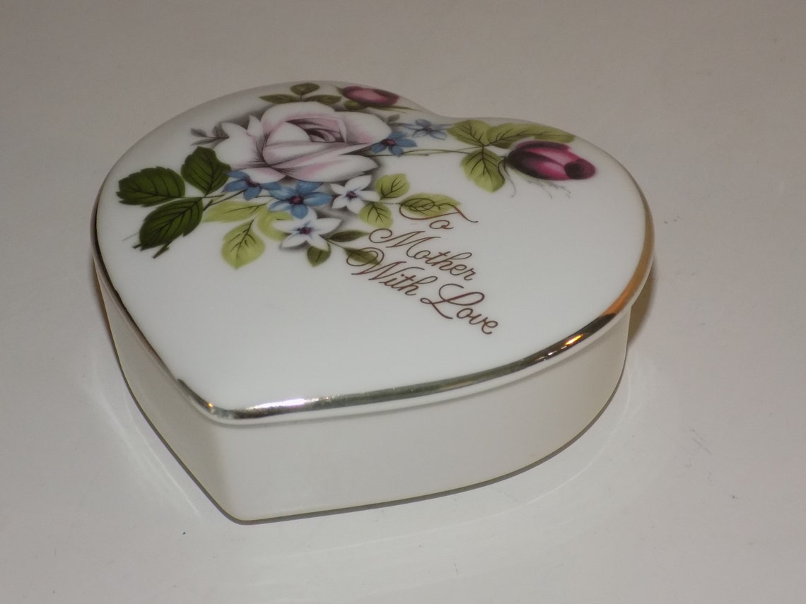 Vintage Lego Heart Shaped Trinket Box to Mother With Love | Etsy