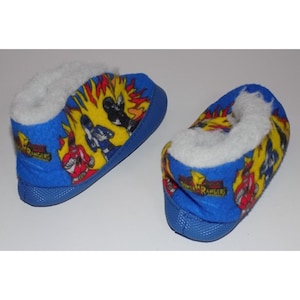 Vintage Mighty Morphin Power Rangers Kids Slippers Size 2-3 - Etsy