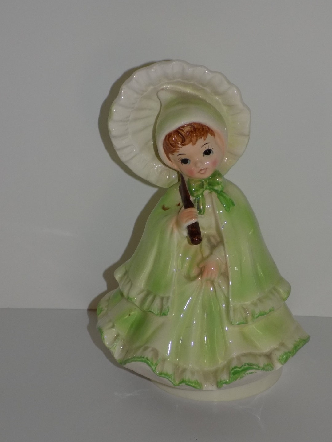 Vintage Lefton Girl Umbrella Music Box - Etsy