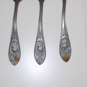 Set of 5 Pewter Spoons Soldier Profile - Etsy