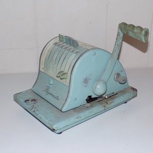 Vintage Paymaster Series S-1000 Check Printer Writer With Key Parts ...