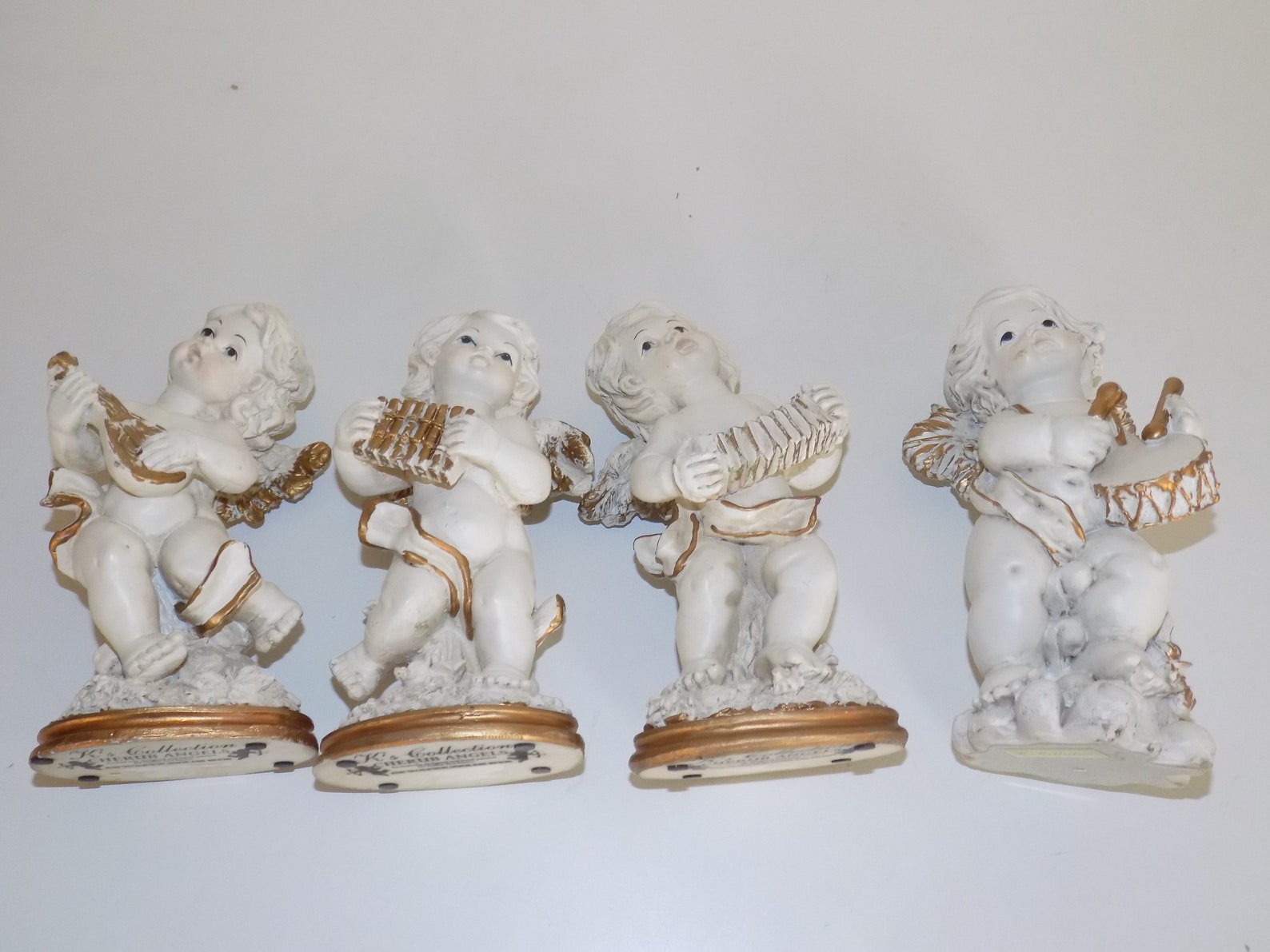 Vintage K's Collection Cherub Angels Musical Instruments | Etsy