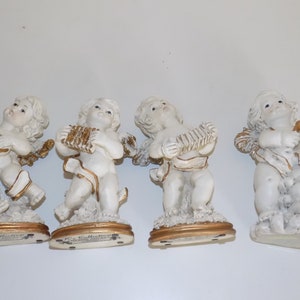 Vintage K's Collection Cherub Angels Musical Instruments - Etsy