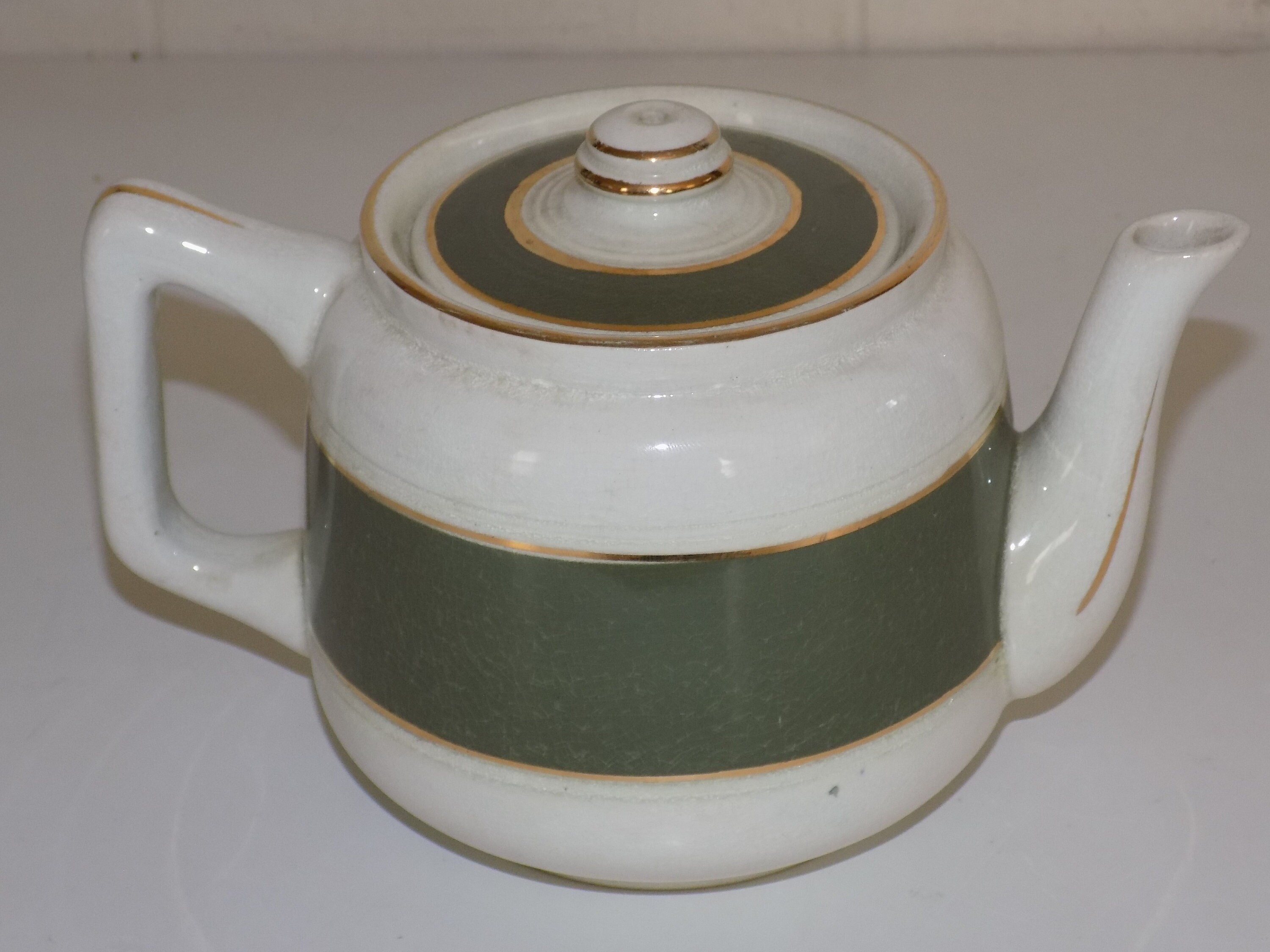 Vintage Avon W.R. Co Tea Set Green Gold Teapot Creamer Sugar - Etsy